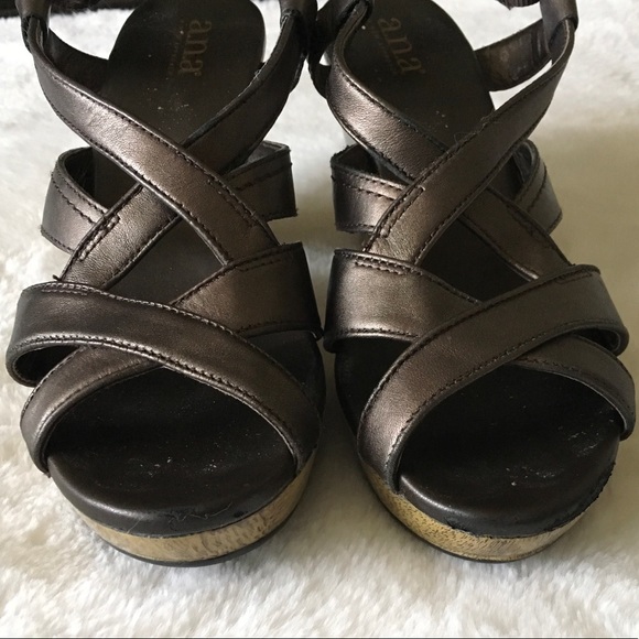 a.n.a | Shoes | Ana Bronze Brown Sandal Heel 75 | Poshmark